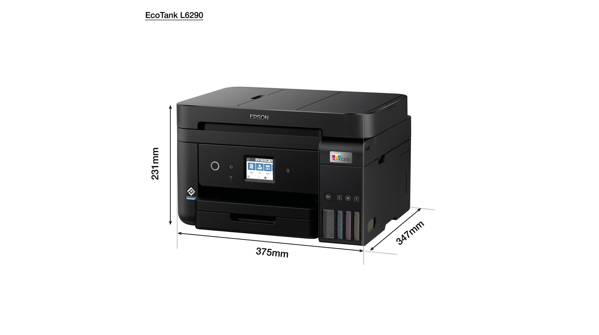 МФУ струйное Epson L6290, (А4, 4 цв, копир/принтер/сканер, лоток 250л, ADF, Duplex, Ethernet, USB, WiFi)