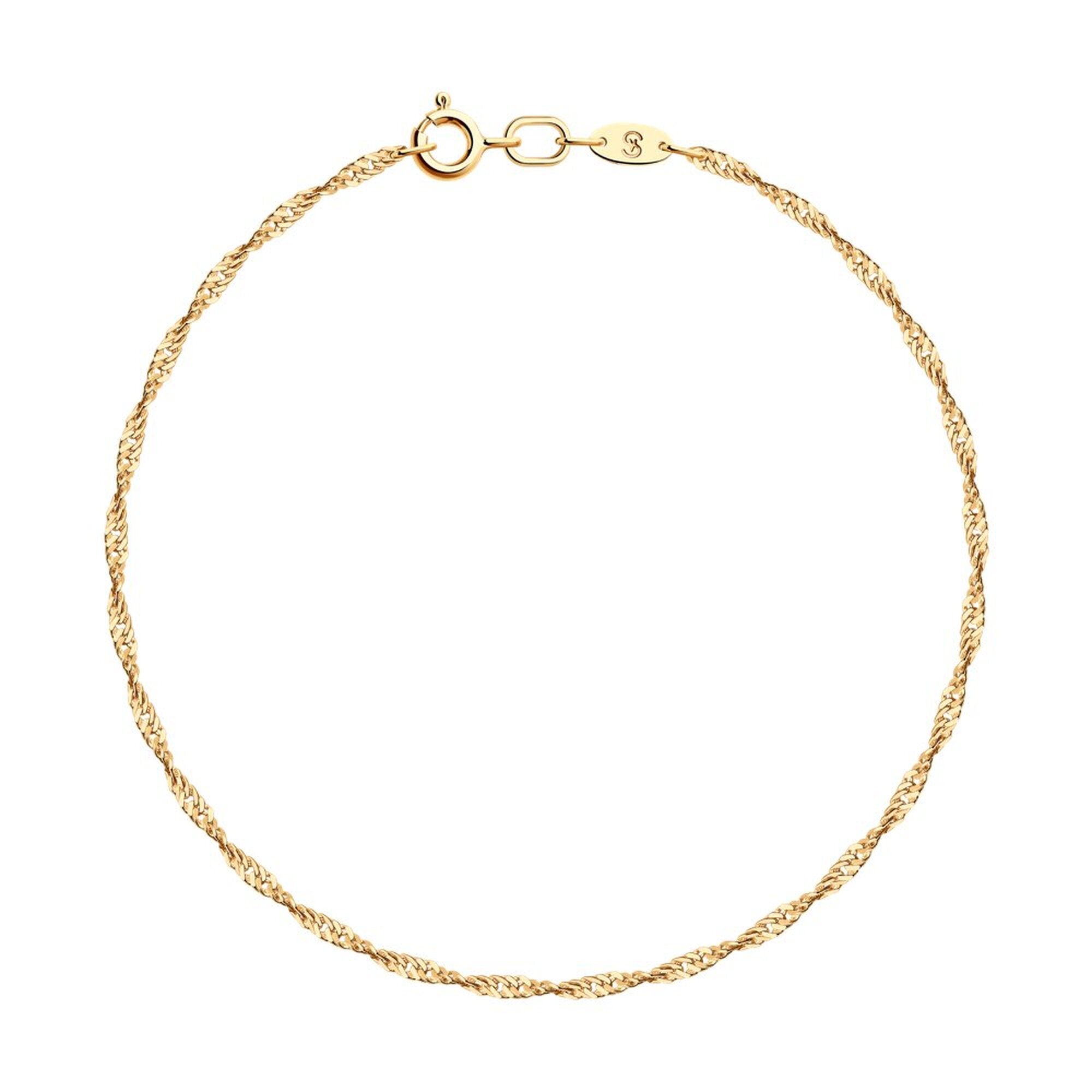 Браслет, красное золото, 585 проба