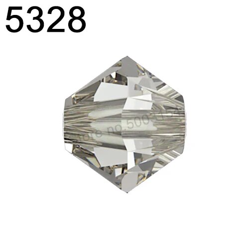 Бусины из австрийского хрусталя 5328 биконуса 5mmX24pieces, Crystal 001 SSHA