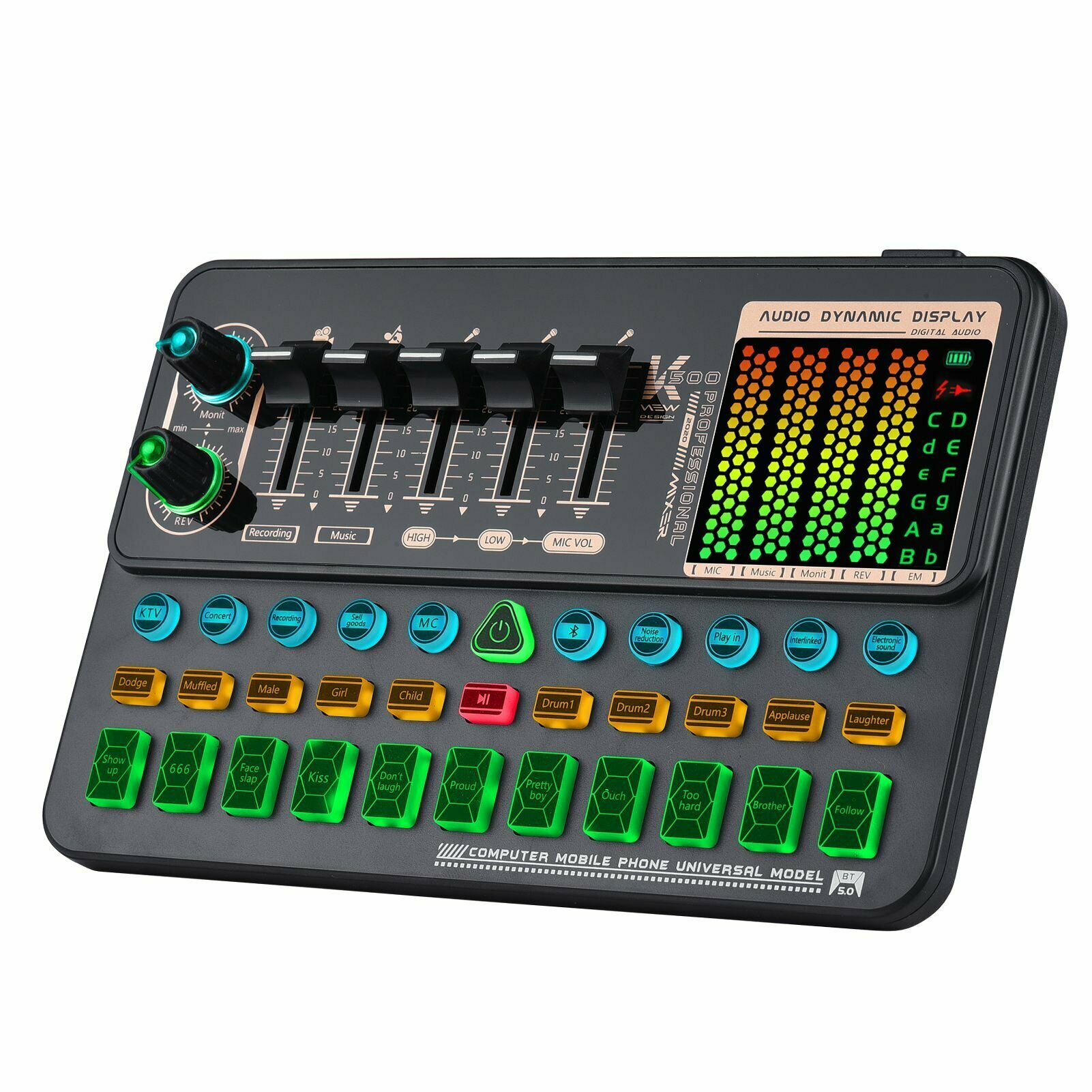 Muslady SK500 Портативная звуковая карта для изменения голоса