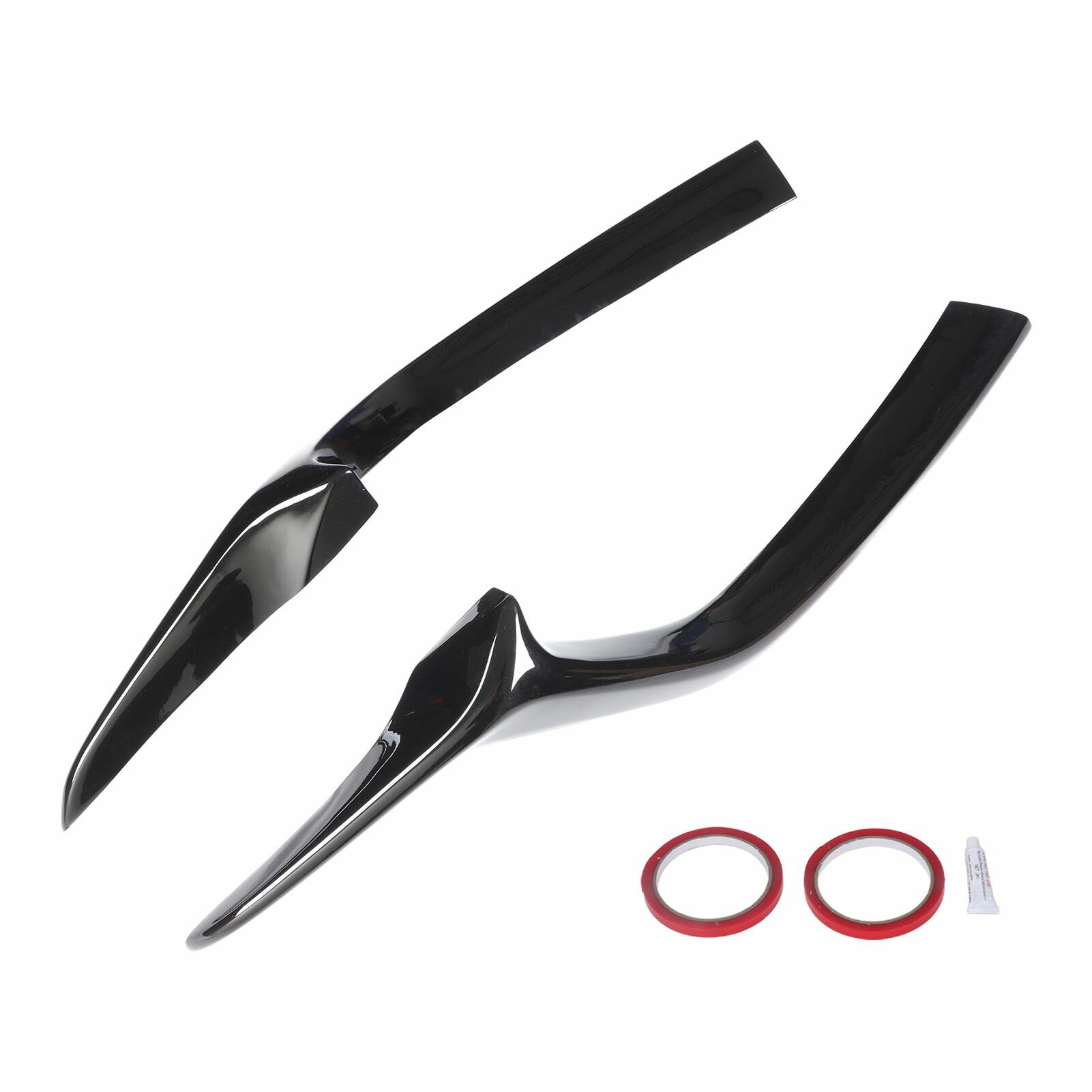 2 шт. передняя решетка отделка глянцевый черный ABS пластик бампер решетка молдинг замена для Mazda CX 5 CX 8 2017 2019