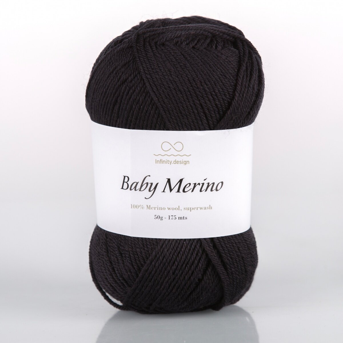 Пряжа для вязания Infinity Design Baby Merino (1055 Dark Grey)