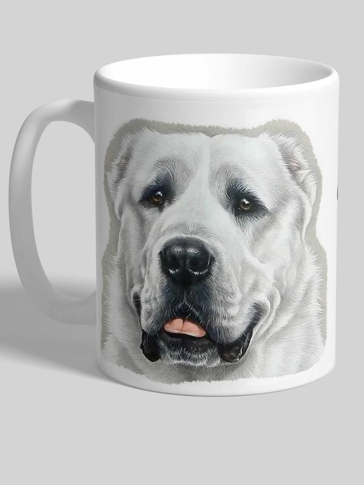 Кружка cooperative.moscow " Лучший друг Среднеазиатская овчарка " (Алабай , кружка с Алабаем, кружка с овчаркой , собаковод, собаколюб, собака, друг человека, кружка с собакой) , 330 мл, 1 шт