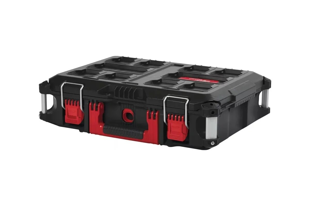 Органайзер Milwaukee PACKOUT, 4932464080, ударопрочный, IP65, с замком, 7 отсеков