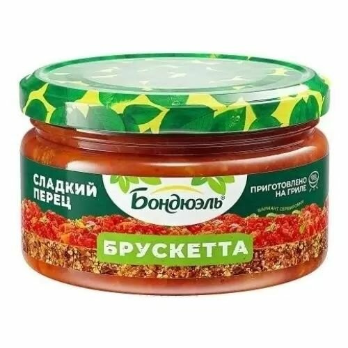 Брускетта сладкий перец Бондюэль 220 гр - 1 шт
