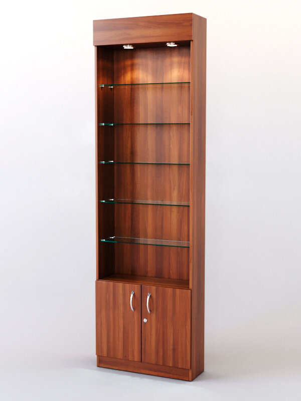 Стеллаж "шалость" №1-1-600 (задняя стенка ДВП), Орех. Производитель товара - компания Westcom.