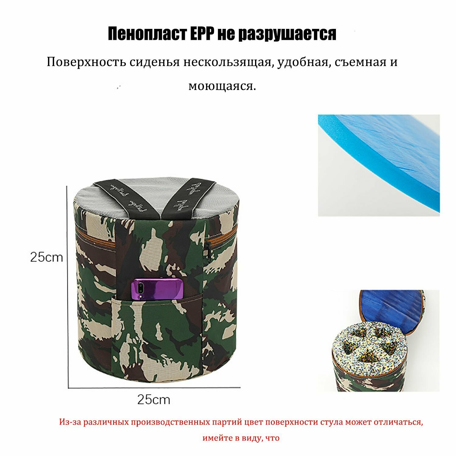 Садовый стул, Стулья и кресла, открытый Пенополиуретанх табурет 25х25 см, 1 шт