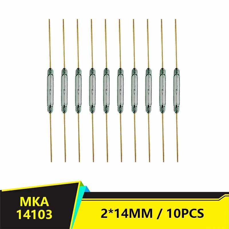 Герконовые переключатели MKA14103, 2x14мм, 10шт