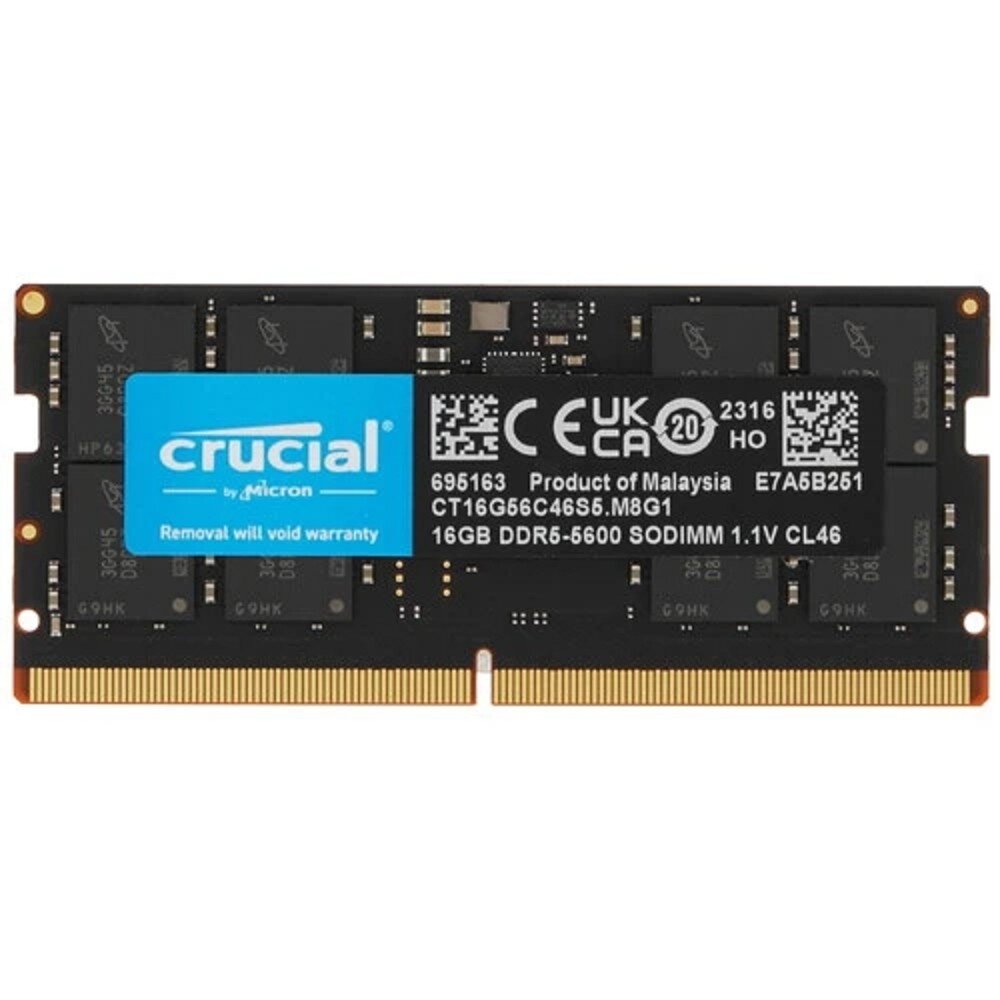 Модуль памяти Crucial 16GB DDR5 5600MHz CT16G56C46S5 CL46 SO-DIMM