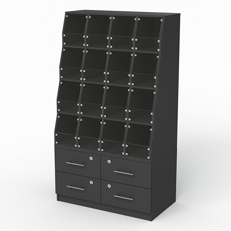 Стеллаж для конфет, орехов, сухофруктов "орешек" №6, Черный. Производитель товара - компания Westcom.