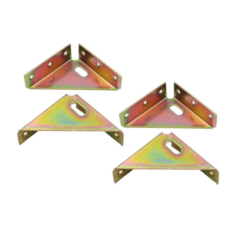 Утолщенный угловой кронштейн, трехсторонний фиксированный угловой соединитель для мебели, опора для кровати, крепежные элементы, аксессуары