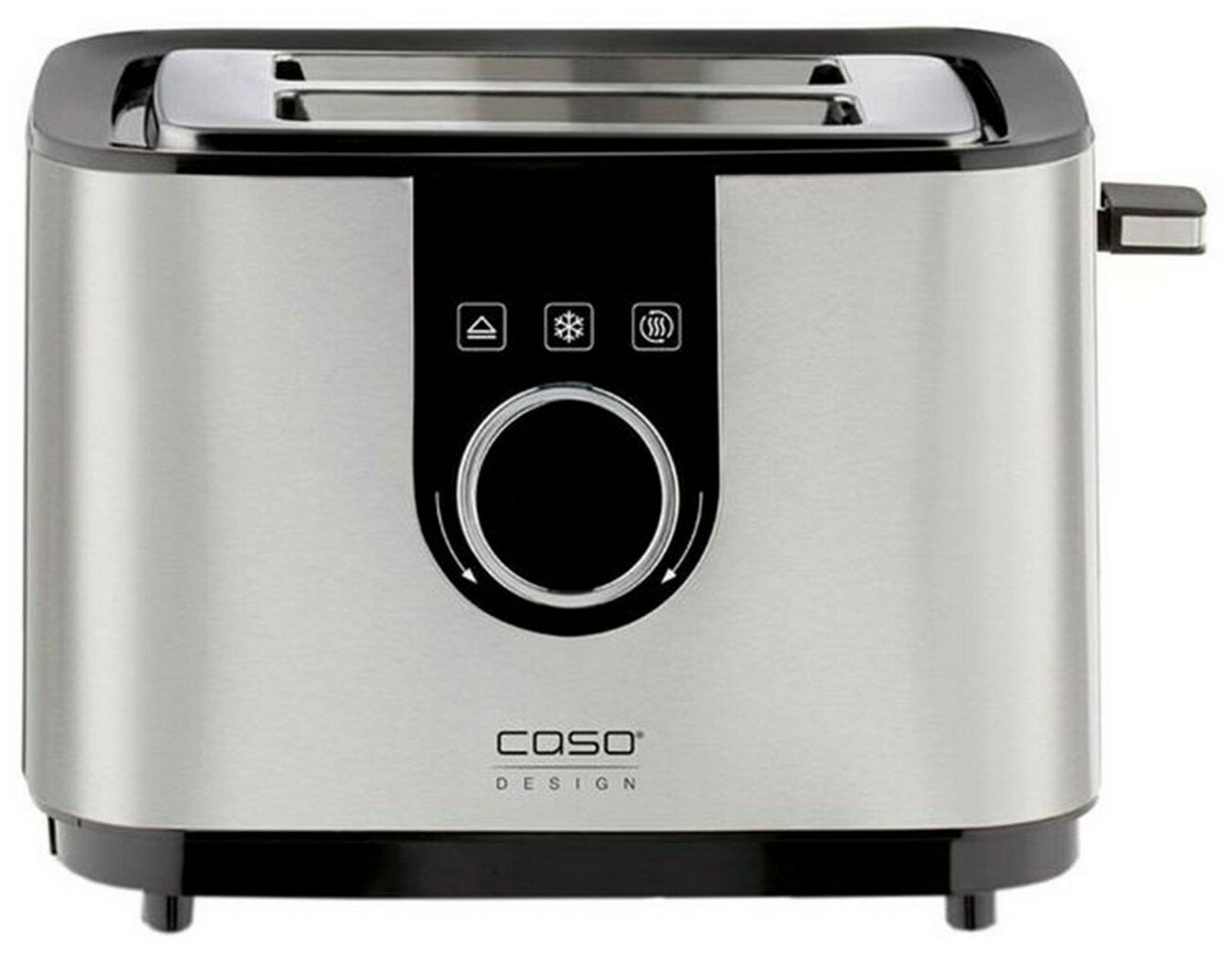Тостер Caso Selection T2, режим подогрева и размораживания, нержавеющая сталь