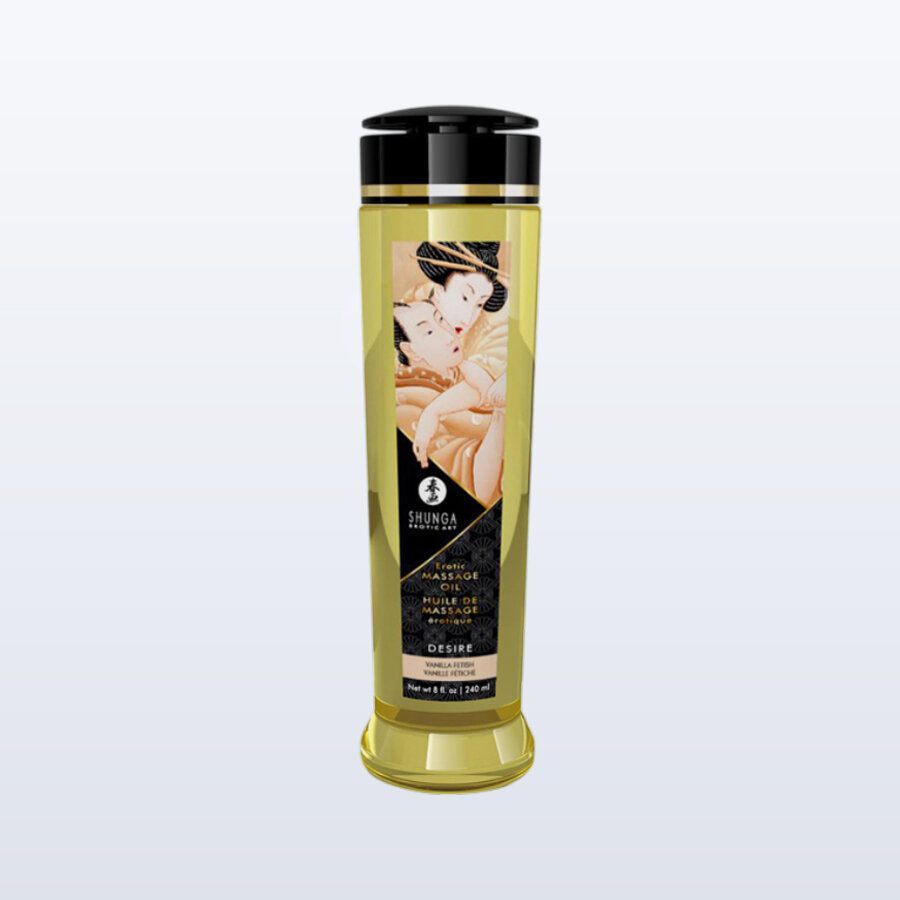53481 Shunga Erotic Massage Oil Desire - Vanilla, 240 мл. Массажное масло, Ваниль