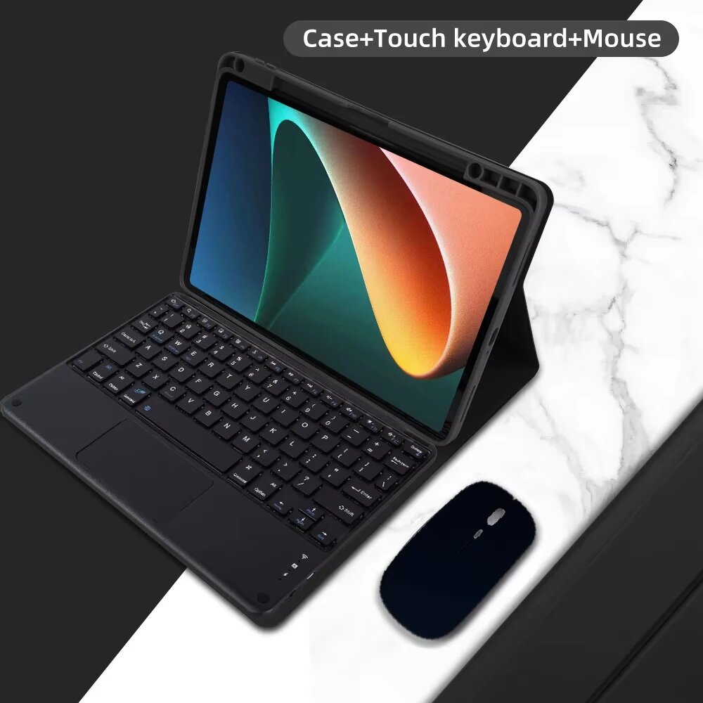 Чехол-клавиатура PULUZ для Xiaomi Pad 7/7 Pro, Mi Pad 8/8 Pro MiPad 6(Pro) 11 inch, Black D