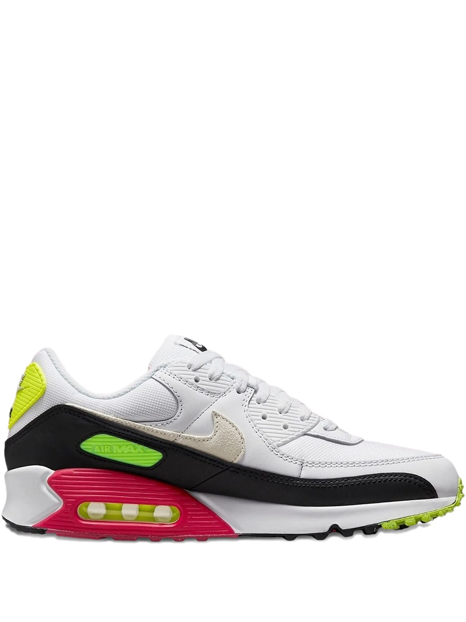 Кроссовки Air Max 90 White/Black/Volt Rush Pink