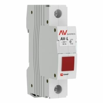 EKF Averes Лампа сигнальная AV-L красная, av-l-red-averes