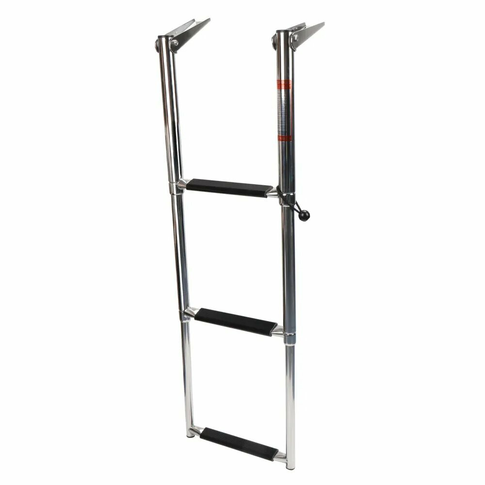 Трехступенчатая лестница для бассейна из нержавеющей стали с нескользящими ступенями, кормовая лестница