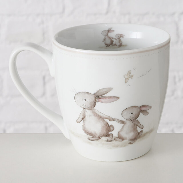 Фарфоровая кружка Кролики Бенсон 480 мл, Boltze, 2034331-2