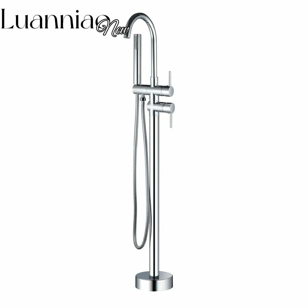 KNOW EASY-Напольный смеситель для ванны. Luanniao3001-Смеситель с душем из латуни