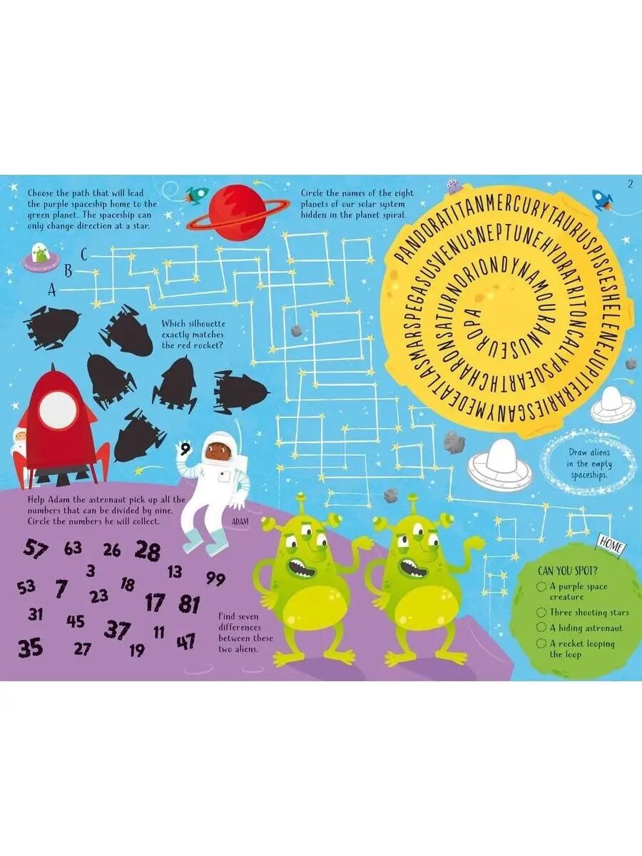 Usborne Big Puzzle Pad | книги для детей — познавательная литература — фото 1