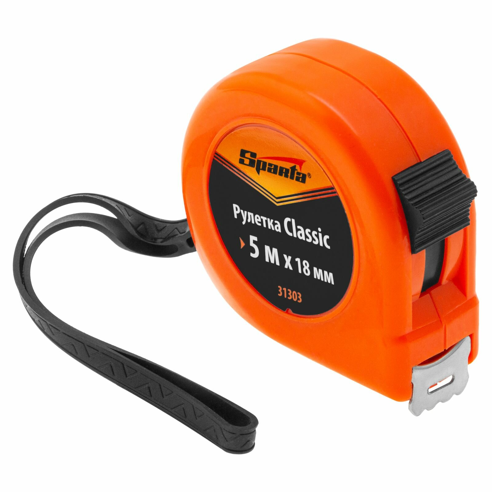 Рулетка Classic,5 м х 18 мм, пластиковый корпус Sparta