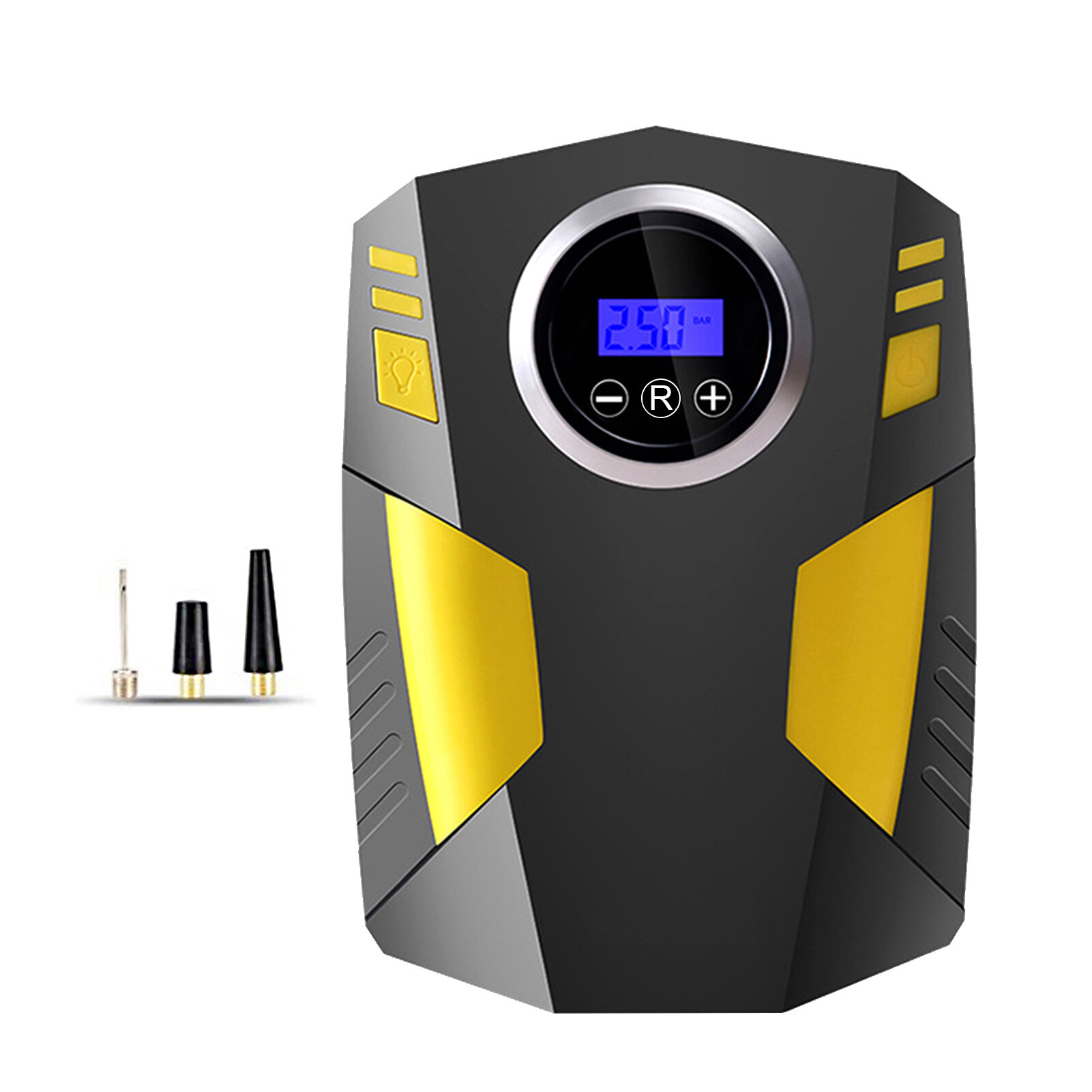 Ифровой насос 12В, 150 psi, с манометром и LED-подсветкой, для авто, велосипедов