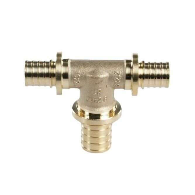 Тройник с увеличенным боковым проходом рехау RAUTITAN 11081011001 для труб из сшитого полиэтилена аксиальный 16-20-16 MX