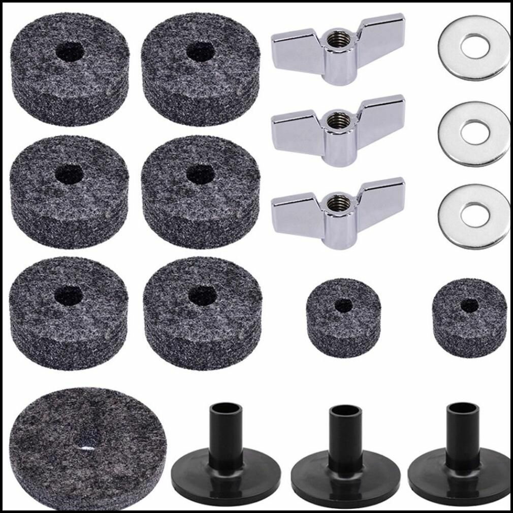 18шт набор аксессуаров для барабанов черный барабан замена чувствовал набор