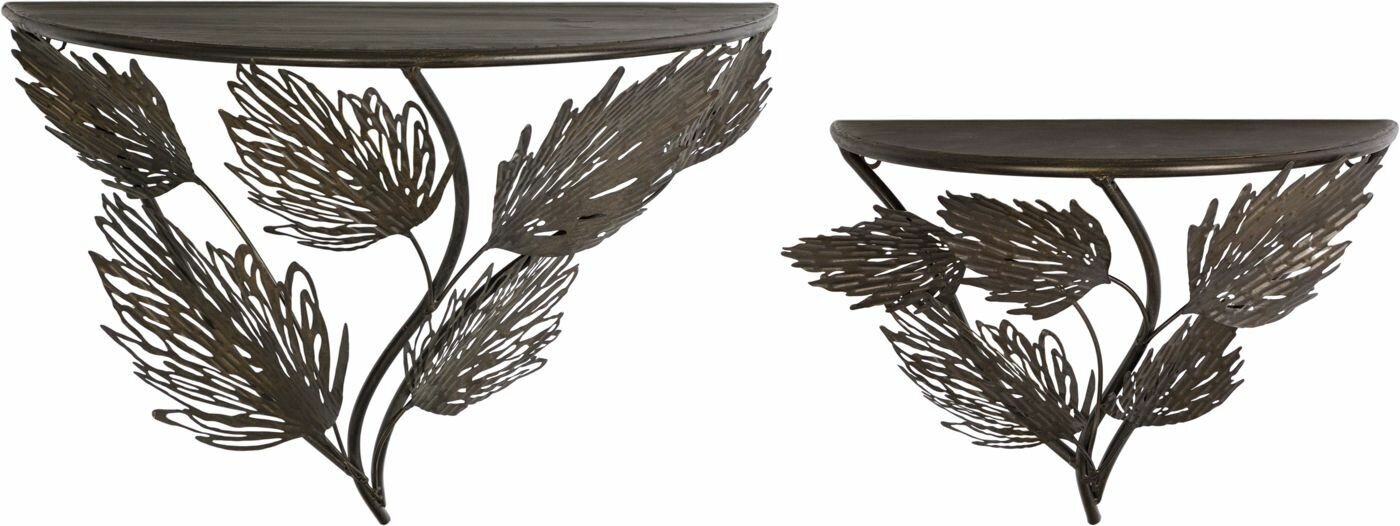 Консоли настенные, набор из 2 штук 60x26x43; 43x21x31см