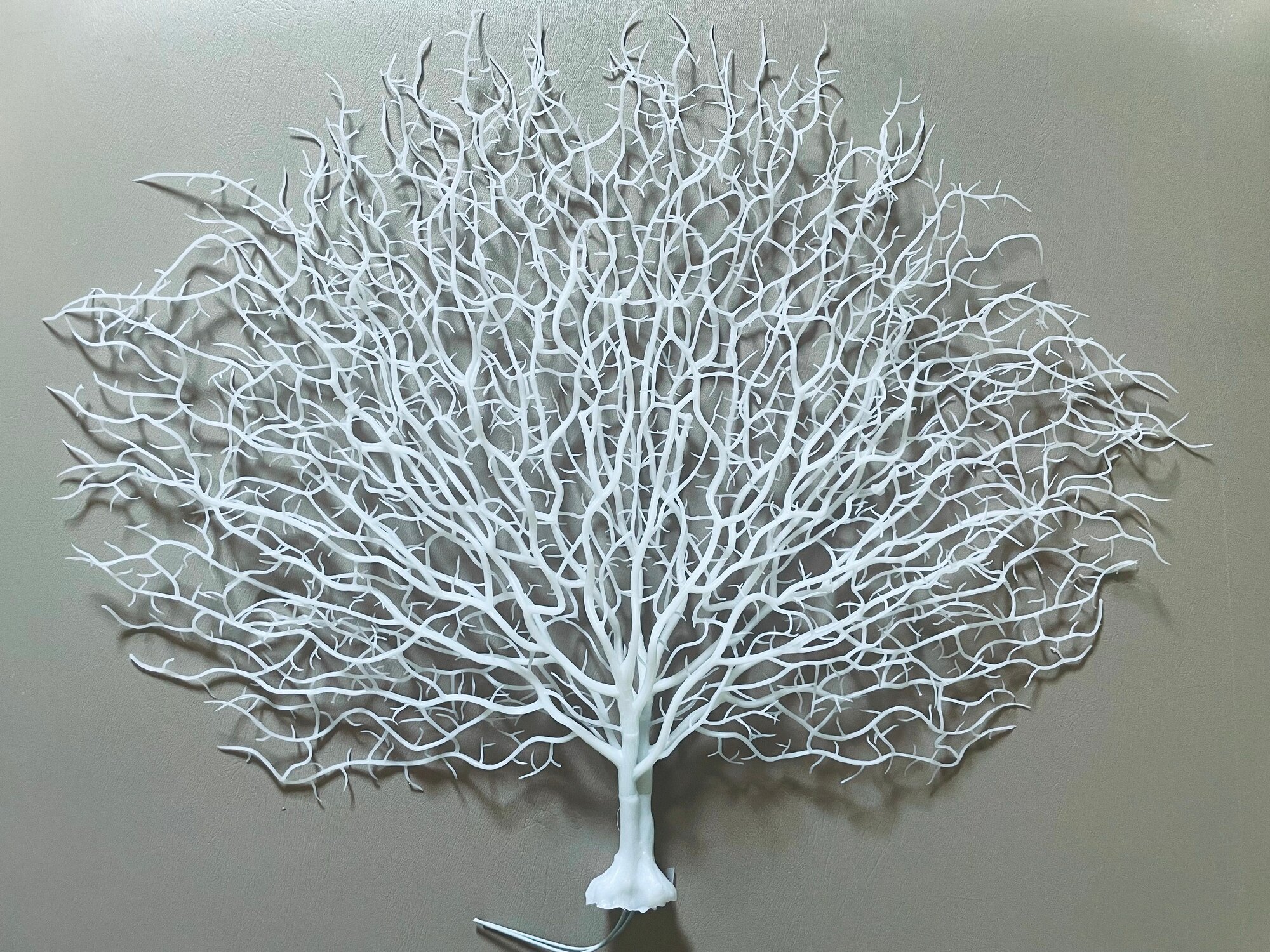 Коралл искуственный Горгонария Белая 45х55 см