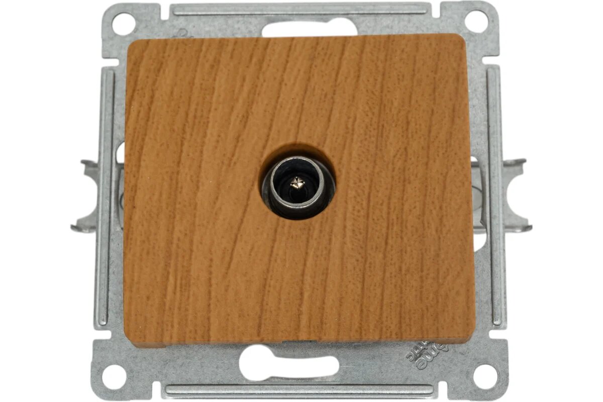 Розетка телевизионная TV одиночная Systeme Electric Glossa Дерево Дуб 1DB GSL000591 ТВ
