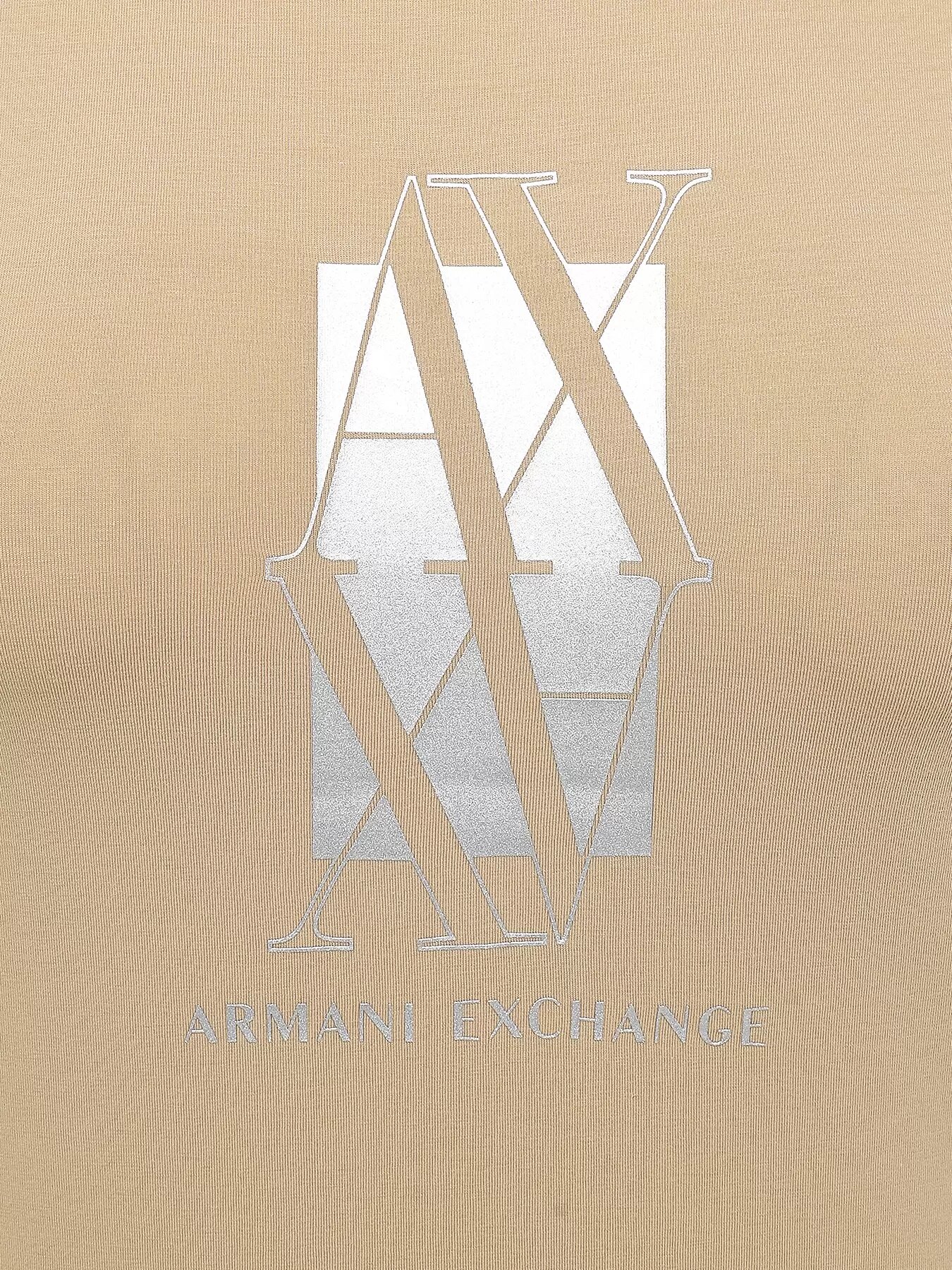 Футболка Armani Exchange, размер M, бежевый — фото 1