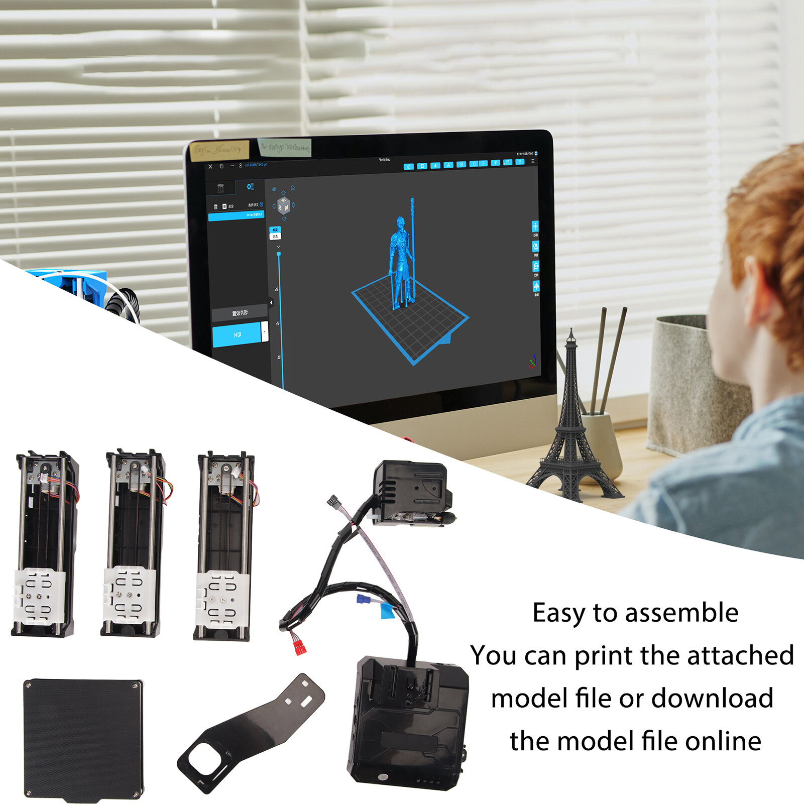 Мини-3D-принтер FDM для начинающих. Высокая точность печати. Равномерный нагрев. Объем печати. Мини-3D-принтер 4x4x4 дюйма, 100 240 В, вилка стандарта AU.