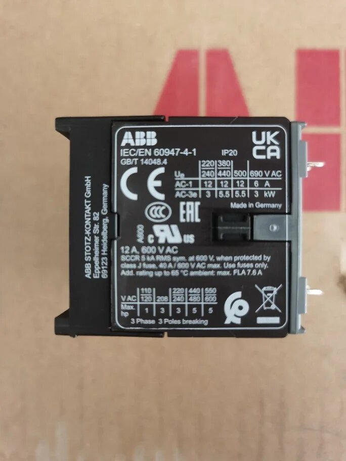 Контактор ABB BC7-30-10-P 24В постоянного тока