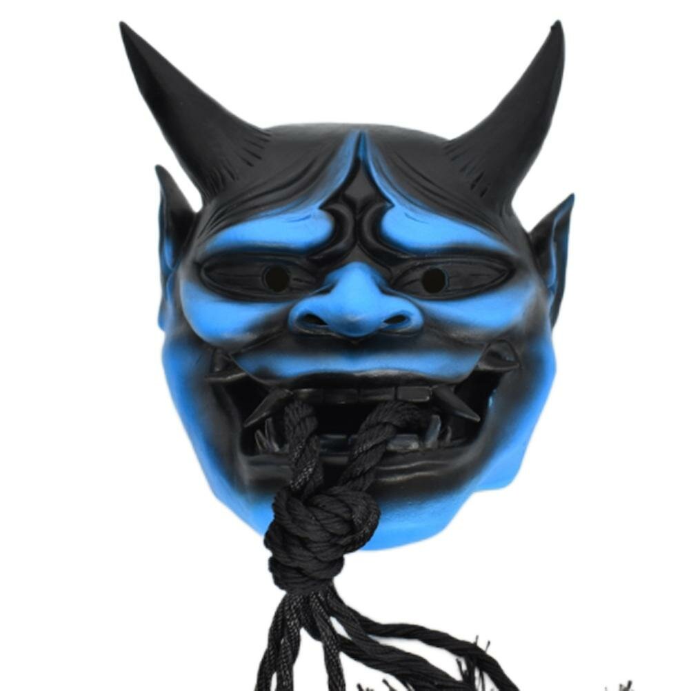 Японская латексная маска для лица для косплея, аниме, ужасы, мягкая маска для лица на Хэллоуин, маска для лица призрака или демона, реквизит для сценических выступлений.