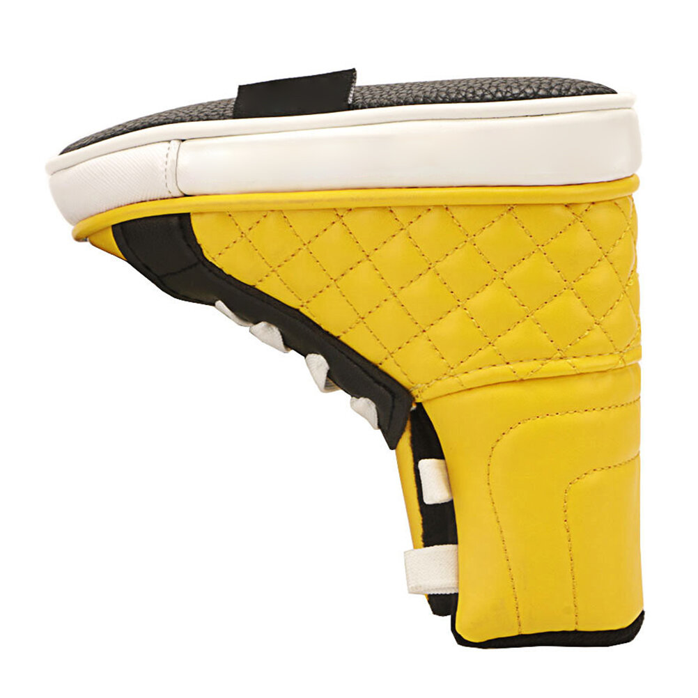 Чехол на голову с лезвием клюшки для гольфа, забавный чехол для обуви в форме искусственной кожи, защитный чехол для клюшки для гольфа, клубный протектор