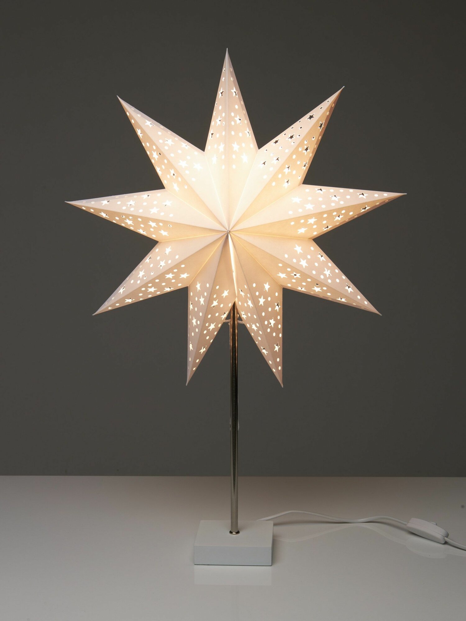 Светильник декоративный、LED 9 Pointed Star Light Bedroom Christmas New Year Decoration Ideas