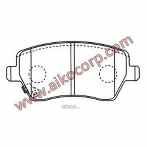 Колодки тормозные Aiko PF9805