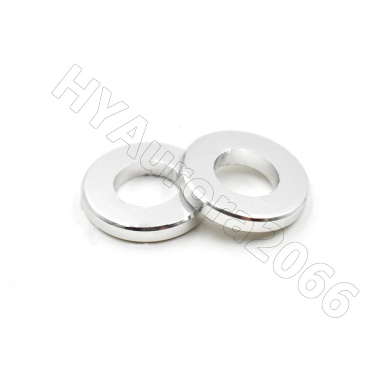 Плоские шайбы из алюминия M3-M10 Silver, M6x12x2.0mm