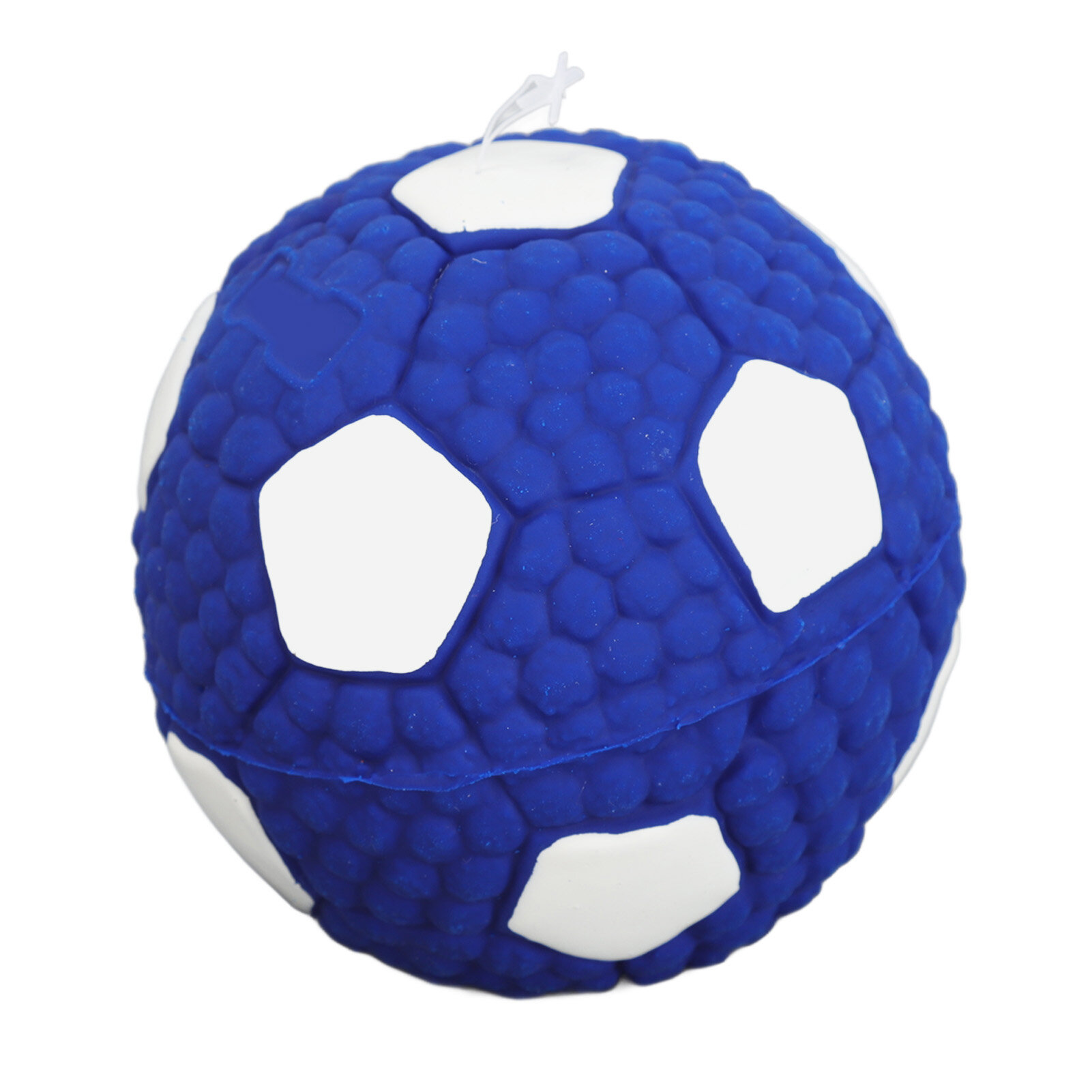 Pet Funny Wag Giggle Ball Интерактивная жесткая игрушка для собак Скрипучий жевательный мяч для чистки зубов Безопасный латекс для маленьких средних собак Футбол L