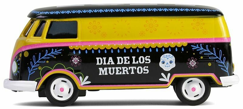 Машинка Greenlight 1/64 Volkswagen Type 2 Panel Van- Dia De Los Muertos 2025