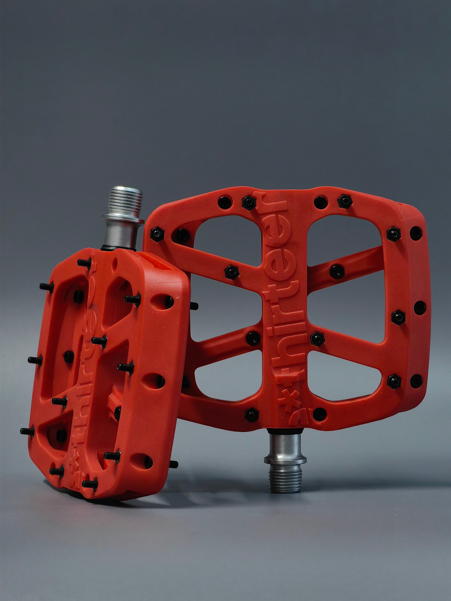 Педали E Thirteen Base Flat Pedal Composite Red (PD2USA-101)