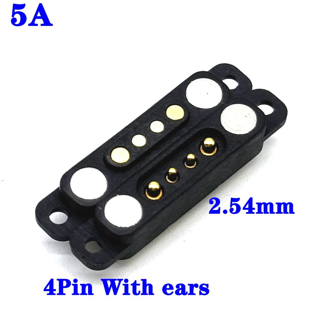 Магнитный разъем 4Pin с ушами 5A 2.54mm