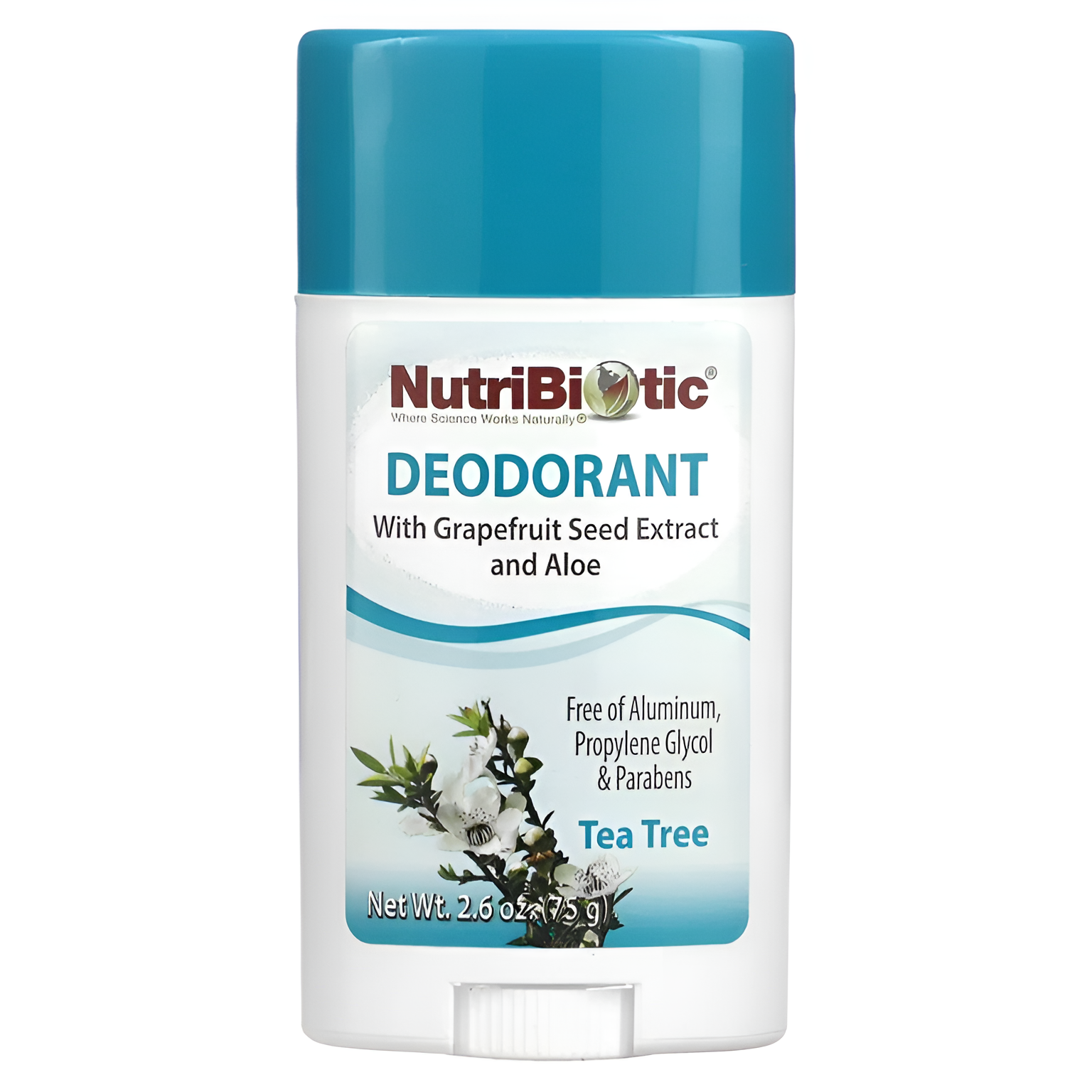 NutriBiotic, Дезодорант, чайное дерева, 75 г