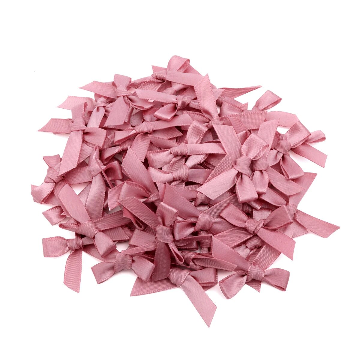 Розовые банты из атласа 50 шт Розовый, Deep Pink