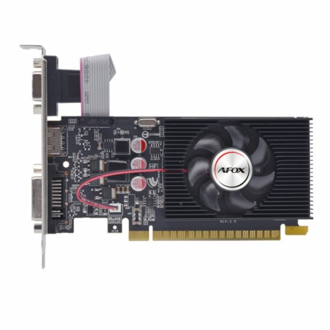 Видеокарта AFOX GeForce GT240 1G (AF240-1024D3L2-V2) - PCI Express 2.0/2.1 x16, 1 ГБ, GDDR3, 128 бит, DVI, HDMI, VGA (D-Sub), GPU 550 МГц
