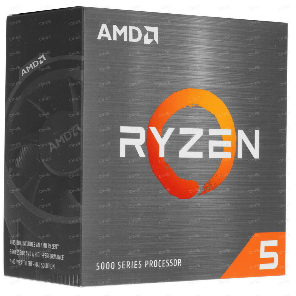 Процессор AMD Ryzen 5 5600 BOX (100-100000927BOX) - AM4, 6 x 3.5 ГГц, L2 - 3 МБ, L3 - 32 МБ, 2хDDR4-3200 МГц, TDP 65 Вт