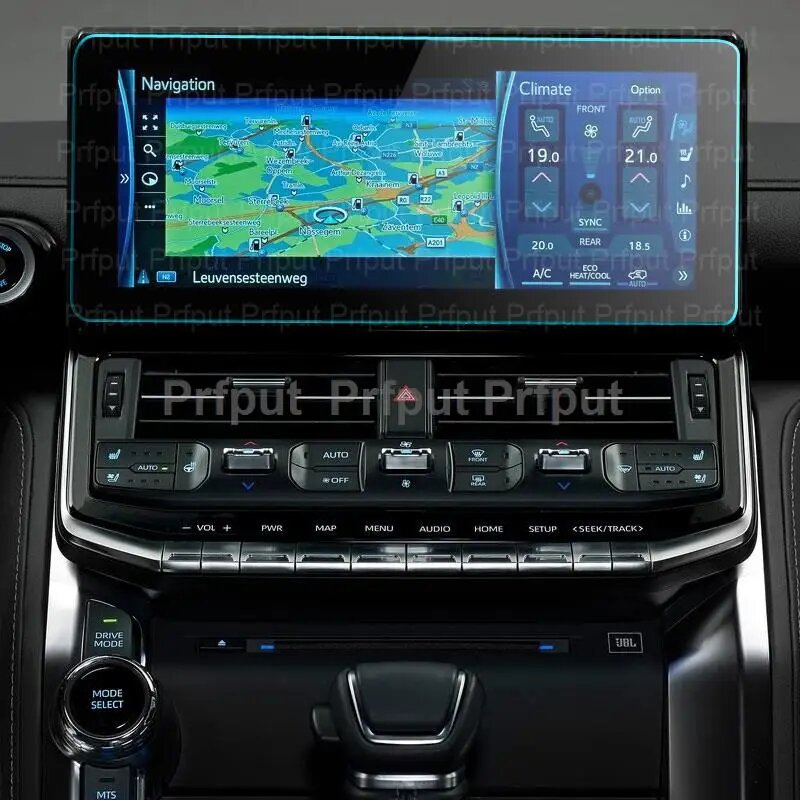 Защита экрана из закаленного стекла для Toyota Land Cruiser LC300 2022 12,3 дюйма, информационная система автомобиля, защита дисплея GPS-навигации