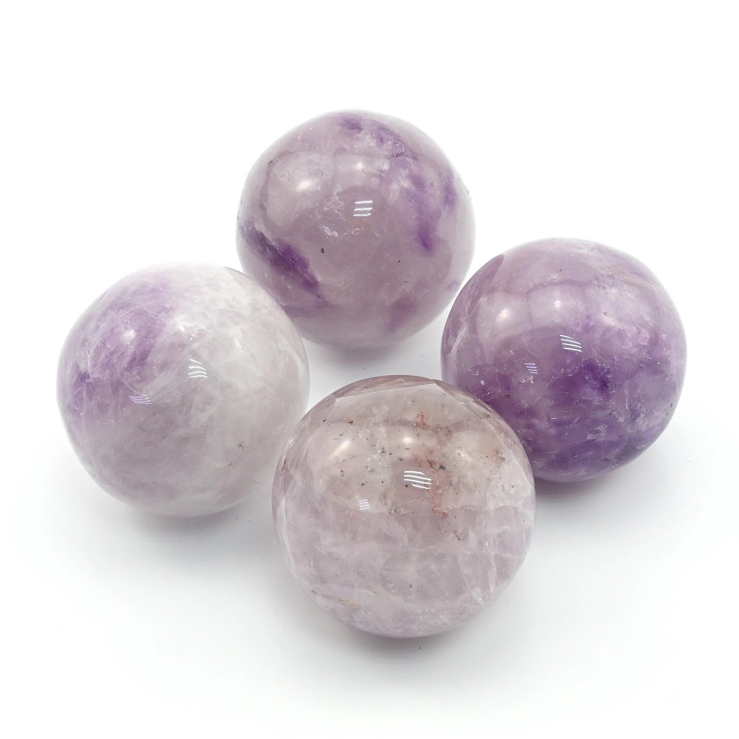 Шар из аметиста, диаметр 45-46мм, 125гр, сорт 2. .