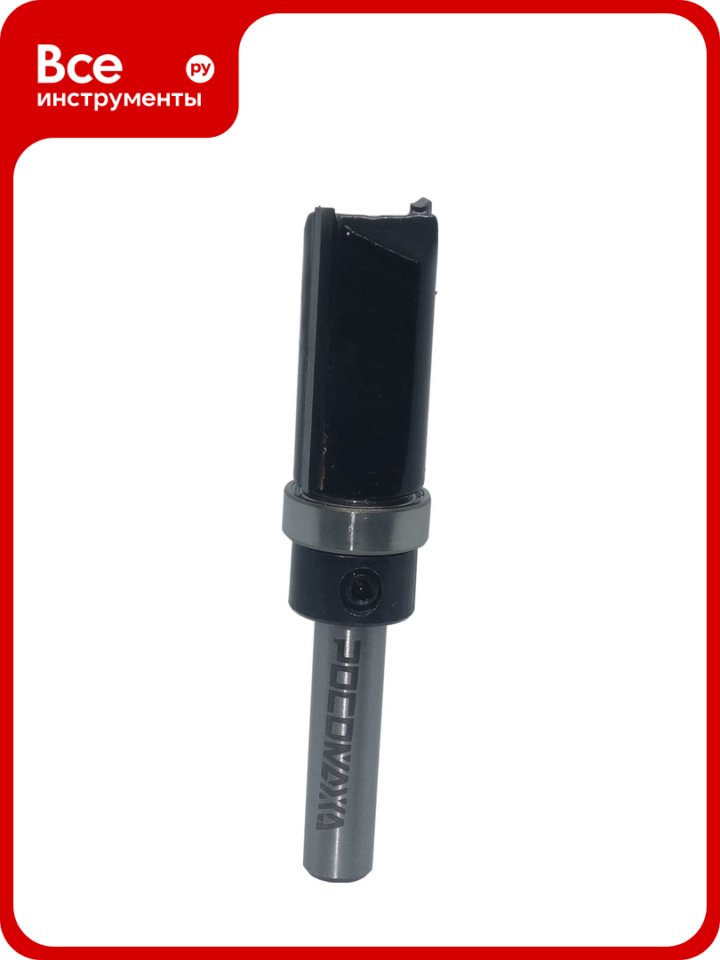 Фреза кромочная прямая с верхним подшипником серия 1021 (21x40 мм; хвостовик 12 мм) Росомаха, 802105